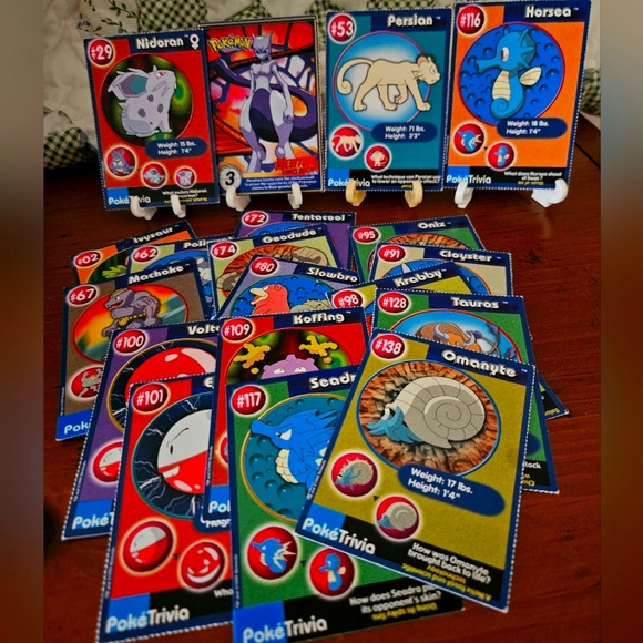 Pokemon | Toys | Rare 999 Pokmon Poke Trivia Movie Cards Bundle | Poshmark